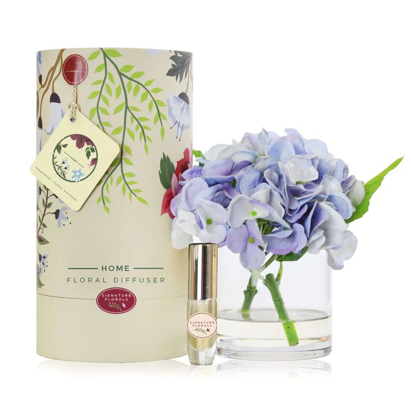 Scented Flower Diffuser - Silk Blue Hydrangea & Fragrance Set