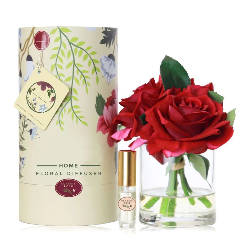 Scented Flower Diffuser - 3 Beauty Roses & Fragrance Set