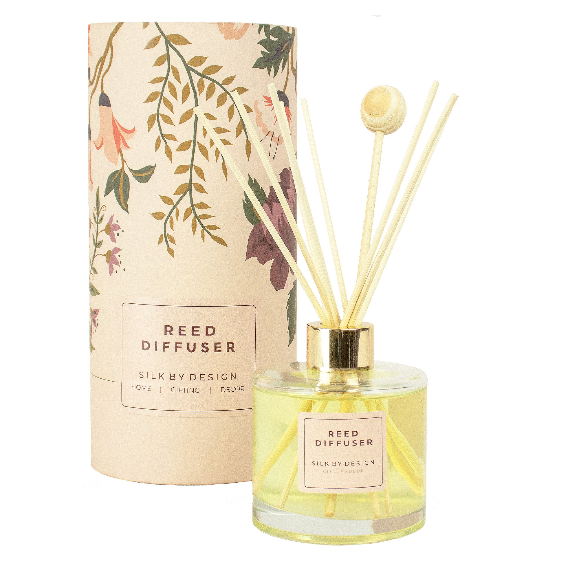Reed Diffuser – Citrus Suede Fragrance | 200ml Long-Lasting Scent