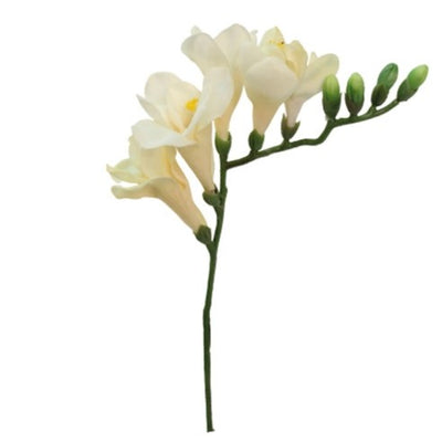 Artificial Freesia Flower Stem Cream | Fake Flowers