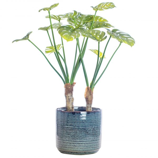 52cm Faux Monstera Plant in Ceramic Pot