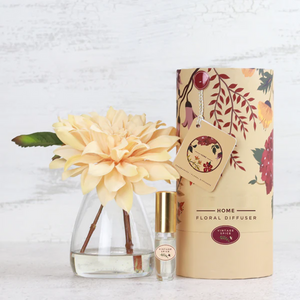 Dahlia Floral Diffuser Sets | Artificial Scented Silk Flowers